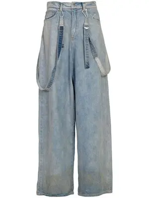 Natasha Zinko Denim Jeans With Detachable Straps