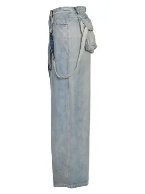 Natasha Zinko Denim Jeans With Detachable Straps
