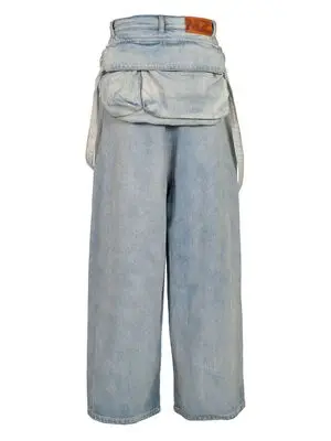 Natasha Zinko Denim Jeans With Detachable Straps