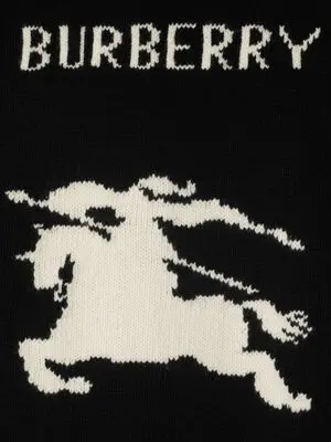 Burberry Equestrian Knight Pullover Sweater - Black