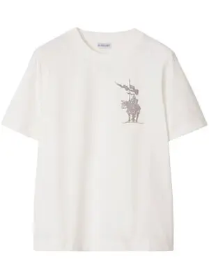 Burberry Equestrian Knight-motif T-shirt - Neutrals