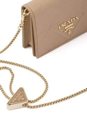 Prada Logo-lettering Wallet-on-chain Bag