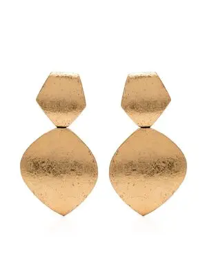 MONIES Amia Sculptural Drop Earrings - Gold