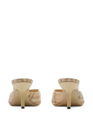 Burberry 65mm Mews Sandals - Yellow