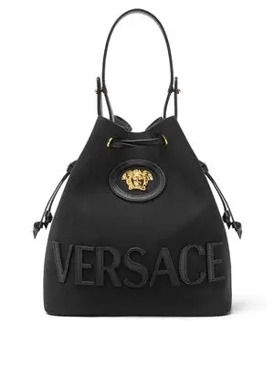 Versace La Medusa Bucket Bag - Black
