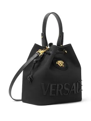 Versace La Medusa Bucket Bag - Black