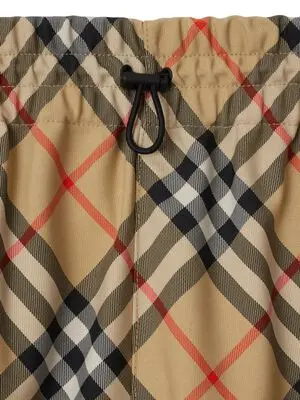Burberry Check-pattern Shorts - Neutrals