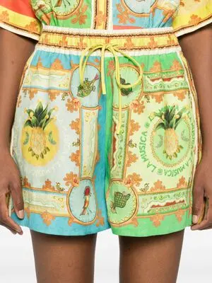ALEMAIS La Musica Thigh-length Shorts