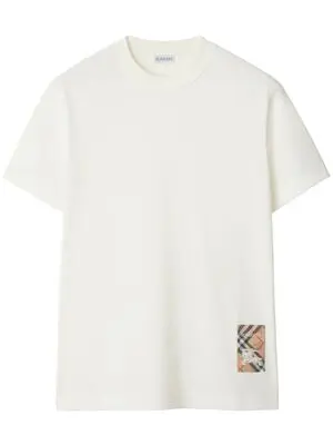 Burberry Check-patch Cotton T-shirt