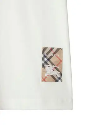 Burberry Check-patch Cotton T-shirt