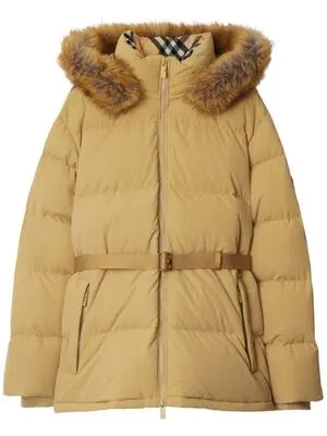 Burberry Puffer Jacket - Yellow