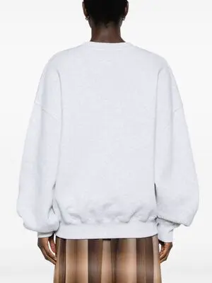 ROTATE BY BIRGER CHRISTENSEN Embroidered Logo Sweatshirt - Grey
