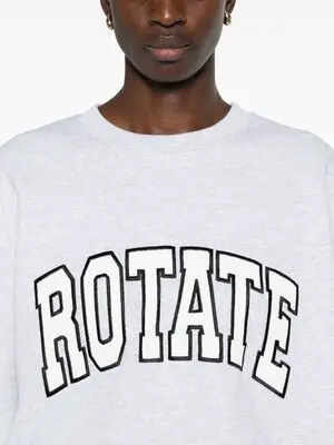 ROTATE BY BIRGER CHRISTENSEN Embroidered Logo Sweatshirt - Grey
