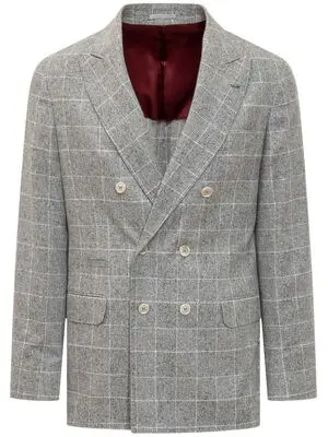 Brunello Cucinelli Checked Blazer