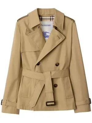 Burberry Cotton-blend Trench Coat - Neutrals