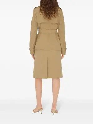 Burberry Cotton-blend Trench Coat - Neutrals