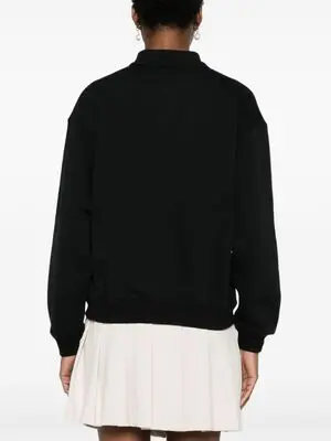 Polo Ralph Lauren Polo-collar Fleece Sweatshirt - Black