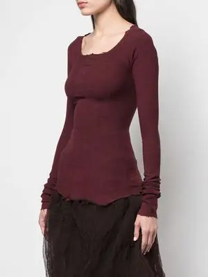 MARC LE BIHAN Scoop Neck Sweatshirt