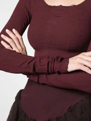 MARC LE BIHAN Scoop Neck Sweatshirt