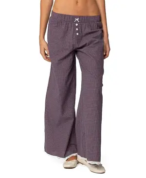 Edikted Plaid Pants For Women