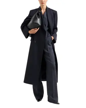 Emporio Armani Double Breasted Wool Coat