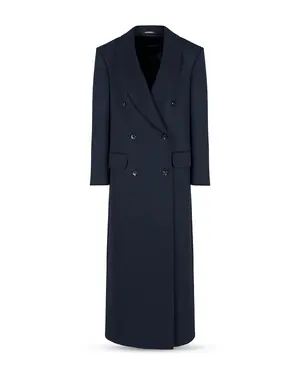 Emporio Armani Double Breasted Wool Coat
