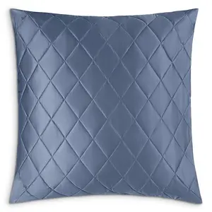 MATOUK Nocturne Sateen Quilted Oversized Euro Sham - Steel Blue