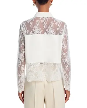 Aqua Lace Shirt - Ivory