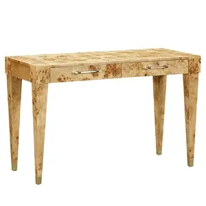 TOV FURNITURE Brandyss Burl Work Desk - Natural