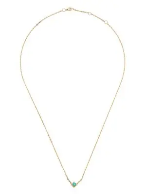 YVONNE LÉON Yvonne Léon 18k Yellow Gold Emerald Solitaire Necklace