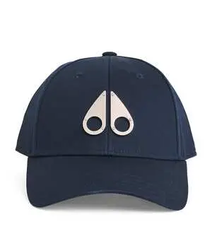 Moose Knuckles Cotton Baseball Cap - Black
