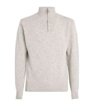 Barbour Wool Half-zip Sweater