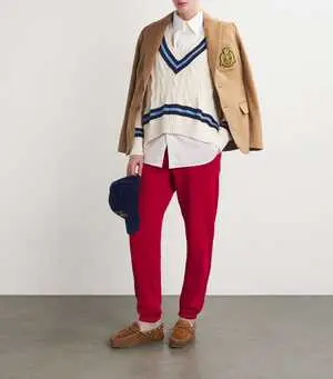 Polo Ralph Lauren Cable-knit Cricket Sweater - Blue