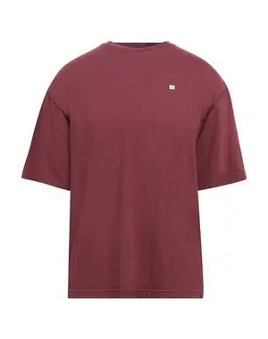Acne Studios Man T-shirt Pink Size Xs Cotton Red