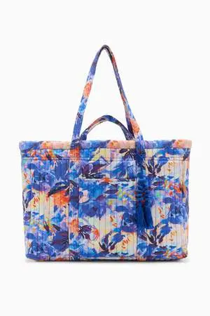 Ulla Johnson Ulla Johnson Kali East West Quilted Tote Lapis