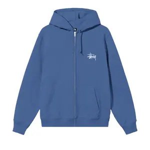 StÜssy Basic Zip Hoodie - Blue