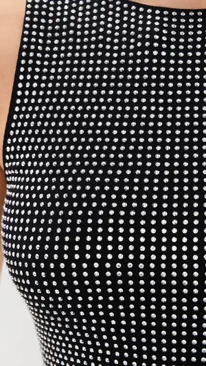 Good American Crystal Embellished Midi Dress