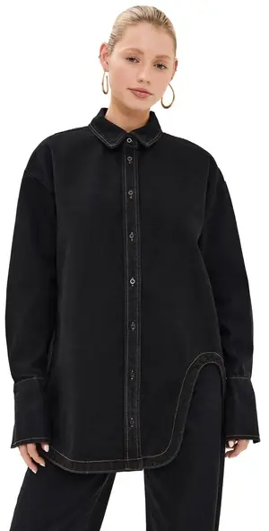 Lioness Off Duty Denim Shirt - Onyx Denim