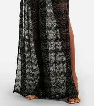 Missoni Zigzag Fringed Lamé Jumpsuit