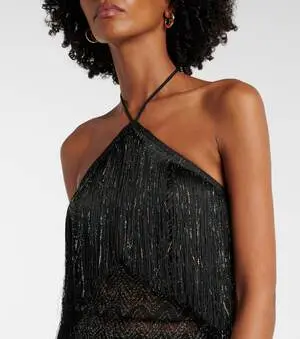 Missoni Zigzag Fringed Lamé Jumpsuit