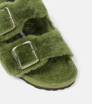 BIRKENSTOCK Arizona Shearling Sandals - Green
