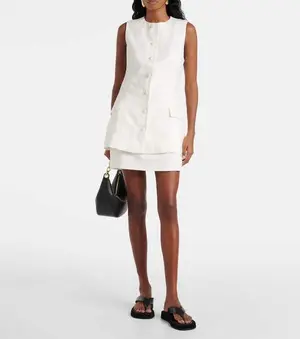 Faithfull The Brand Jane Linen Miniskirt