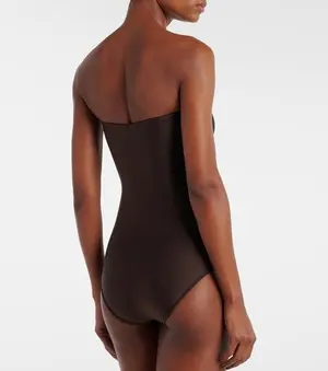 ADRIANA DEGREAS Embellished Bandeau Swimsuit