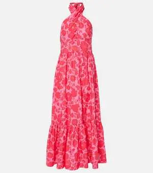 Heidi Klein Fairhaven Floral Maxi Dress - Pink