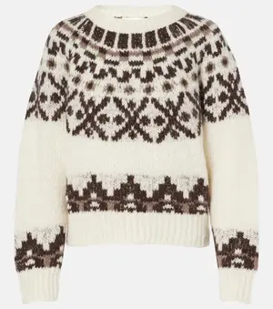FRAME Fair Isle Alpaca-blend Sweater