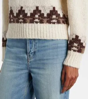 FRAME Fair Isle Alpaca-blend Sweater