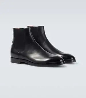 Zegna Leather Chelsea Boots