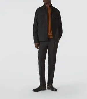 Zegna Leather Chelsea Boots