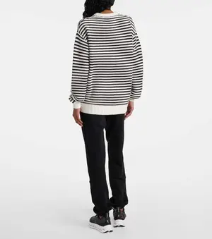 The Upside Boo Striped Cotton Sweater