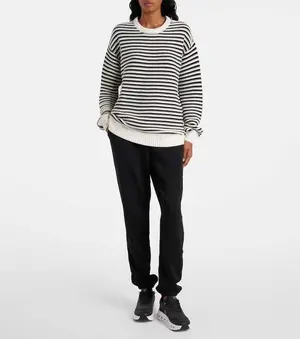 The Upside Boo Striped Cotton Sweater